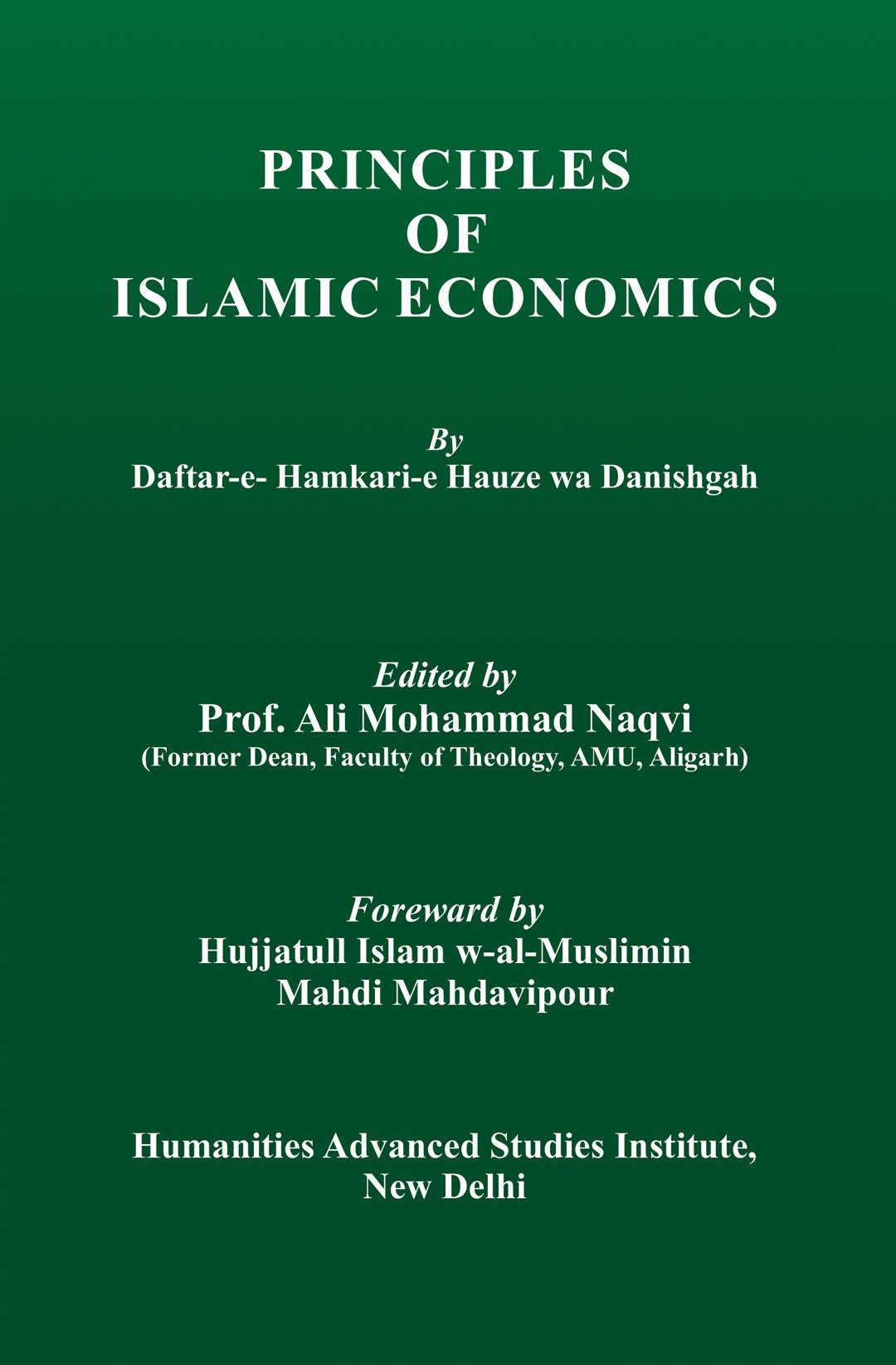 Principles of Islamic Economics - Humanities Advanced Studies Institute ...